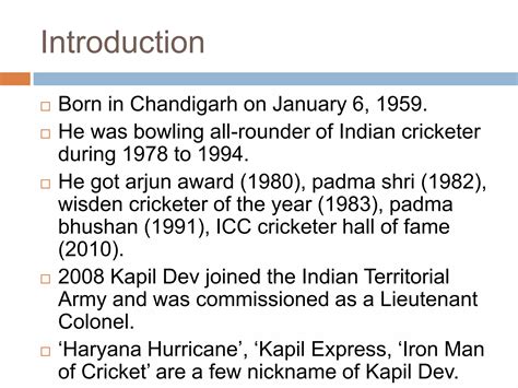Kapil Dev And Big Five Model Of Personality Pptx