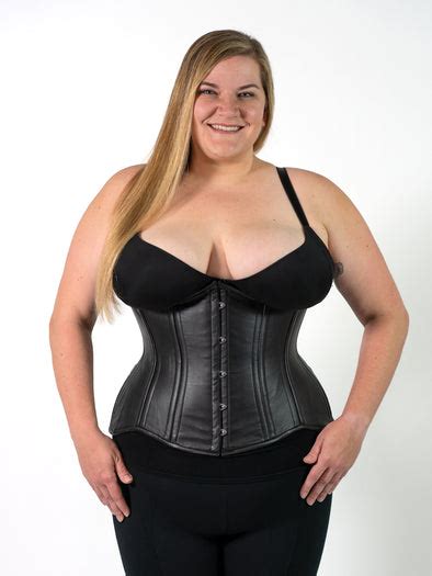 Plus Size Black Leather Corset For Curvy Figures Cs 426 Orchard Corset