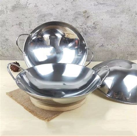 Jual Kuali Stainless Mini Wajan Tebal Shopee Indonesia