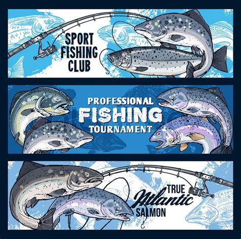Fishing Sport Tournament Vector Stock Vector Colourbox