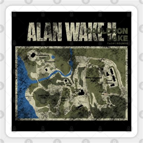 Alan Wake 2 Cauldron Lake Campgrounds V2 Alan Wake Sticker