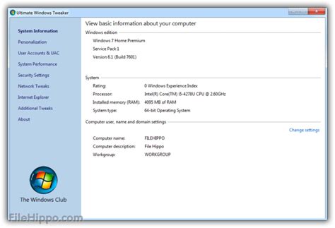 下载 Ultimate Windows Tweaker 4 8 Windows 版