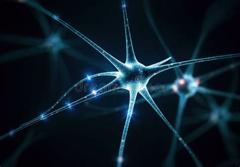 "Digital Mindscape: Intricate Neural Network in Glowing Blue" Stock ...