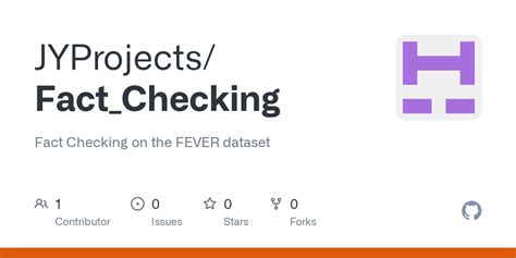 Github Jyprojectsfactchecking Fact Checking On The Fever Dataset