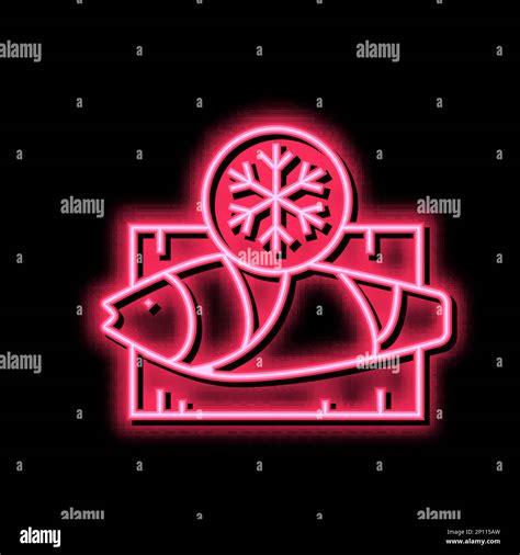 Frozen Tuna Neon Glow Icon Illustration Stock Vector Image And Art Alamy
