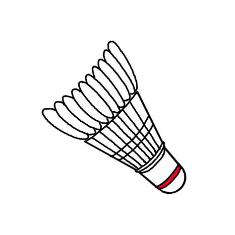 Badminton Shuttlecock Drawing With Label At Harold Hernandez Blog