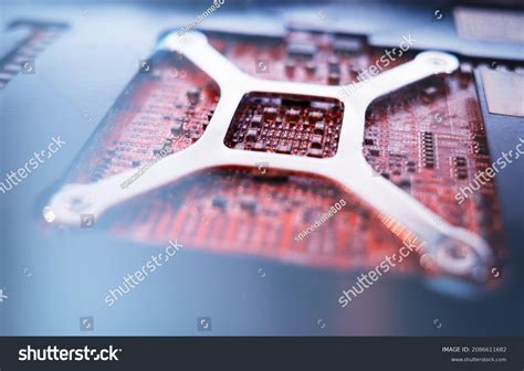 Gpu Chip Data Science Calculations Technology Stock Photo