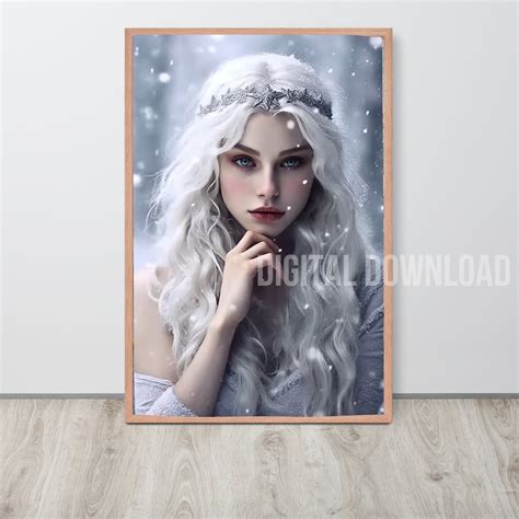 Wall Art Snow Elf Junk Journal Poster Cover Album Digital Download