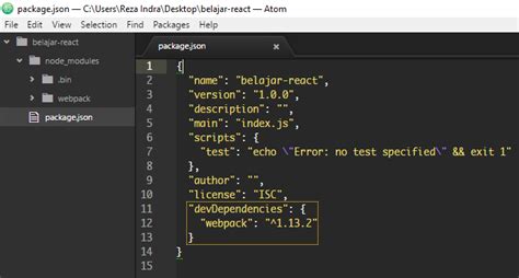 Cara Instalasi Dan Menggunakan Webpack