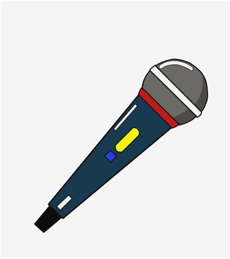 파란색 만화 마이크 일러스트 그림 푸른 만화 마이크 삽화 Png 일러스트 및 Psd 이미지 무료 다운로드 Pngtree