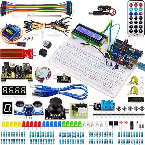 Miuzei Starter Kit Compatible With Arduino Projects Circuit Breadborad Lcd1602 Module Breadboard