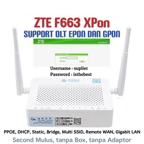 Jual Modem Xpon Zte F Second Shopee Indonesia