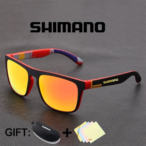 신제품 Shimano 낚시 사이클링 안경 야외 스포츠를위한 편광 선글라스 등산 운전 티몬