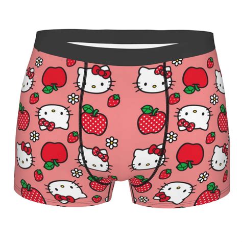 Hello Kitty Sanrio Underwear Men Printed Custom Kitty White Cartoon