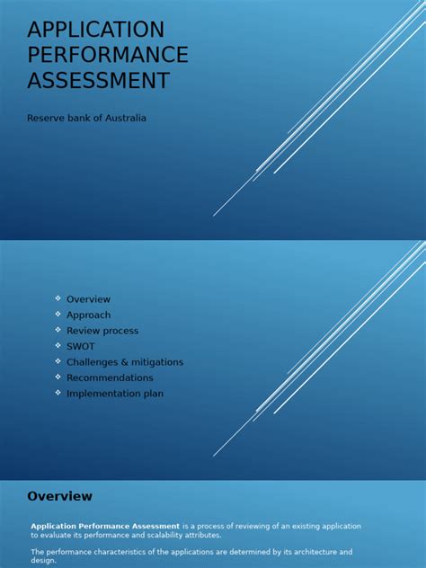 Application Performance Assessment Pdf