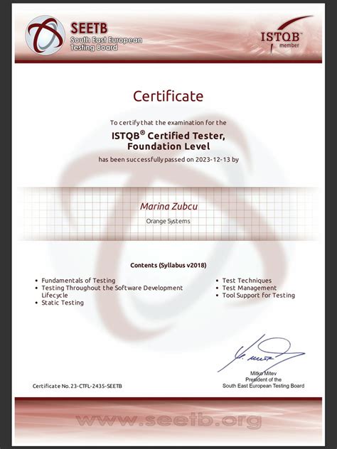 Istqb Certification Softwaretesting Careergrowth Zubcu Marina