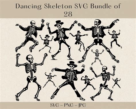 Dancing Skeleton Svg Skeleton Svg Dancing Skeleton Halloween Svg