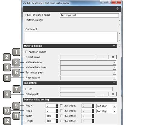 OpenSpace3D Documentation Text Zone PlugIT
