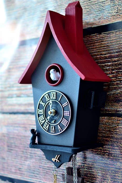 Reloj De Cuco Reloj De Pared Reloj De Cuco Moderno Etsy Espa A