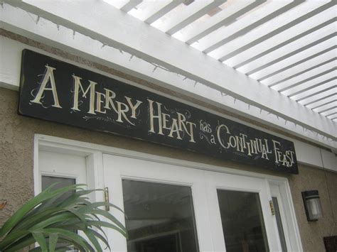 A Merry Heart Has A Continual Feast Etsy