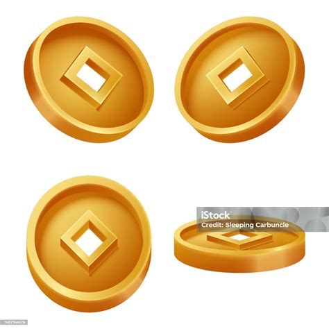 중국 동전 중국 새해 동전의 3d 그림입니다 벡터 일러스트 레이 션 0명에 대한 스톡 벡터 아트 및 기타 이미지 0명 3차원 형태 공휴일 Istock