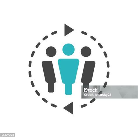 대변인 아이콘마케팅에 사람 위치를 네트워크 및 다른 사용자와 좌표 개념에 대한 스톡 벡터 아트 및 기타 이미지 개념 광고