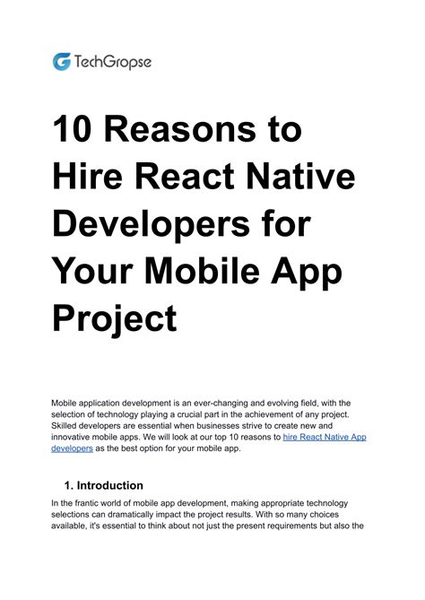 Ppt 10 Reasons To Hire React Native Developers For Your Mobile App Project 1 Powerpoint