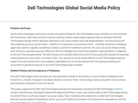 How To Create A Social Media Policy Examples