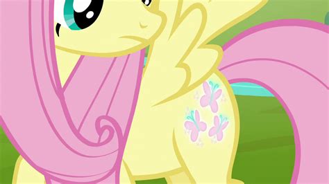 Image Fluttershy Looking At Her Glowing Cutie Mark S5e23png My