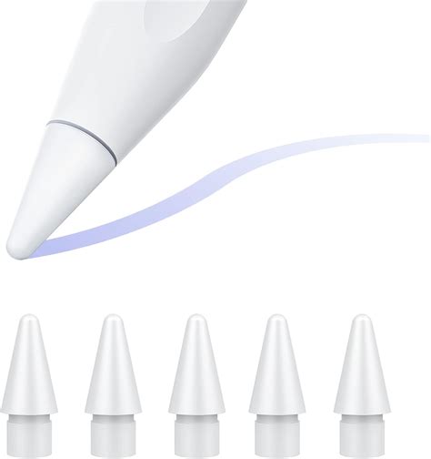 TiMOVO 5 Pezzi Punte Compatibili Con Apple Pencil 1a 2a USB C Apple