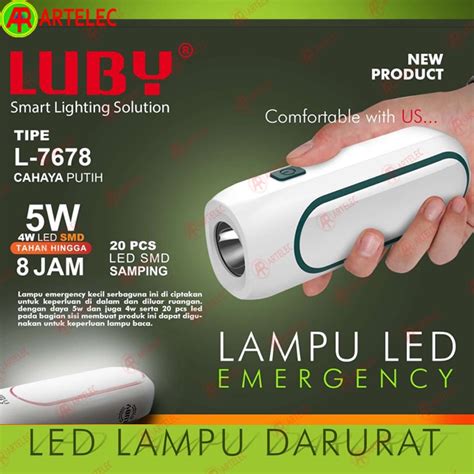 Jual Lampu Led Emergency Luby L Lampu Darurat Portable Bisa Di Cas Shopee Indonesia