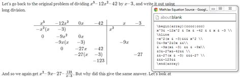 Polynom Polynomial Division Code TeX LaTeX Stack Exchange