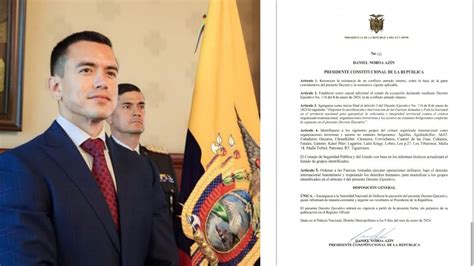 Crisis En Ecuador ¿qué Significa El Estado De Excepción Que Decretó Daniel Noboa Revista
