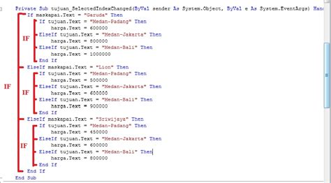Contoh Program Sederhana Menggunakan If Bersarang Pada VB Net 2008 Suwandana S Blog