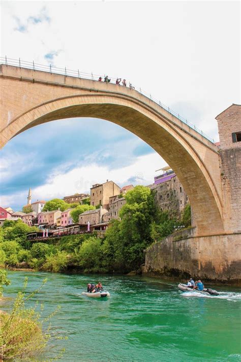 Plan Vertical De Stari Plus Connu Aussi Comme Pont Mostar Bosnie
