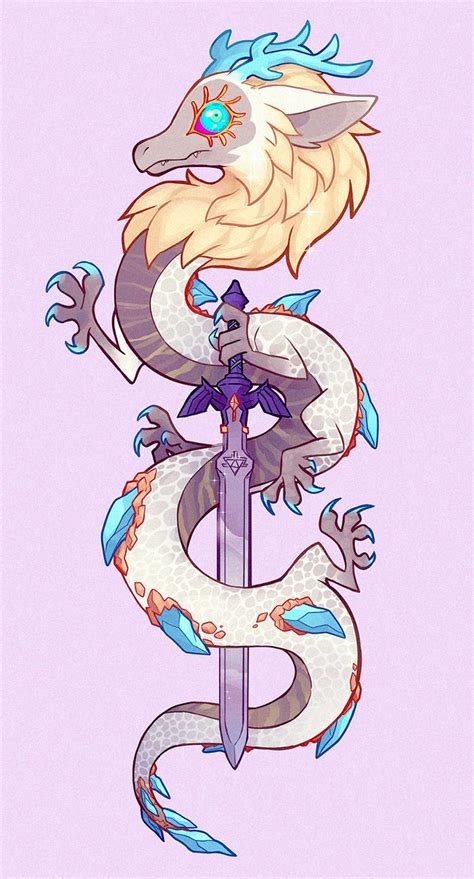 Light Dragon The Legend Of Zelda And 1 More Drawn By Bethturnsek