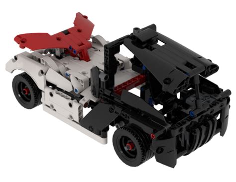 Lego Moc 42137 Pullback Race Truck By Technicisthebest Rebrickable