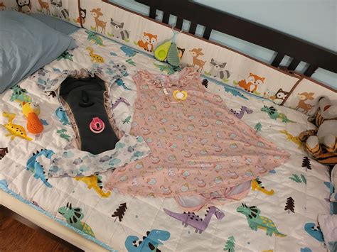 Got All Dressed Up And Played In My Cib Rdiapersandchastity