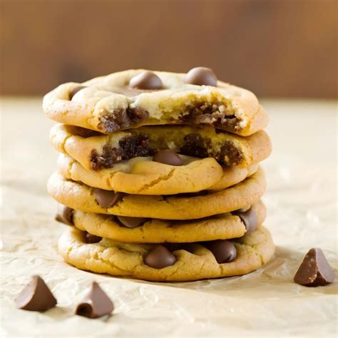 Chocolate Chip Cookie Recipe Premium Ai Generated Image