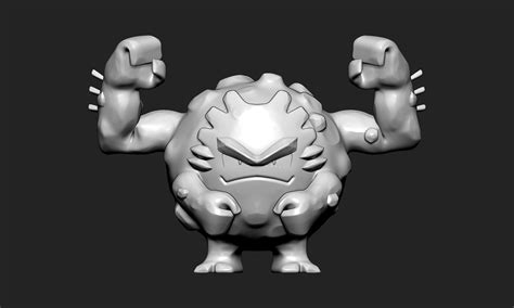 Pokemon Alolan Graveler Con 2 Poses Edream Makers