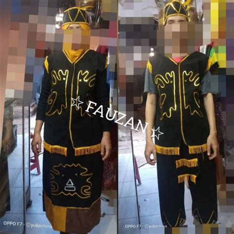 Jual Baju Adat Dayak Sma Dewasa Baju Dayak Pakaian Adat Dayak