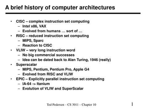 PPT A Brief History Of Computer Architectures PowerPoint Presentation ID
