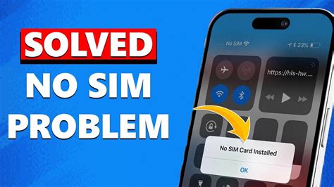 How To Fix No Sim Problem On Iphone After The Ios 17 Update Youtube