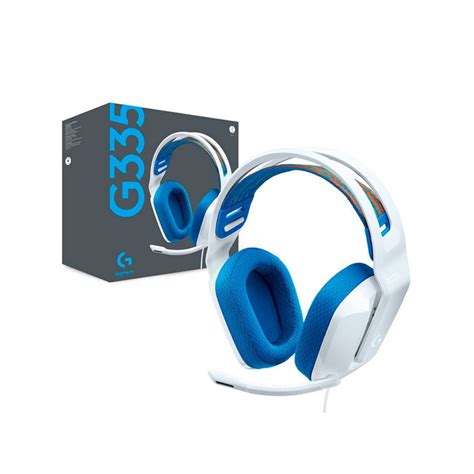 Headset Logitech G335 Usb 40mm Blanco Azul