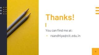 Basics Of C Programming Cit R Sandhiya PPT