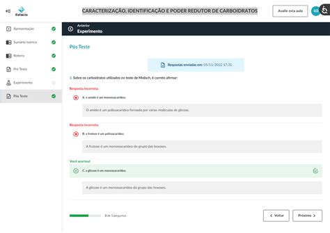 3 PÓs Teste CaracterizaÇÃo IdentificaÇÃo E Poder Redutor De