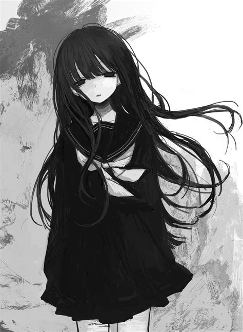 Safebooru 1girl Absurdres Bags Under Eyes Bangs Black Eyes Blunt