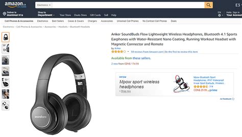 Strange Soundcore Listing On Amazon Canada General Product