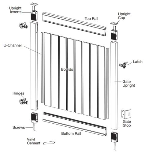 Freedom 73024826 Vinyl Privacy Gates Instruction Manual