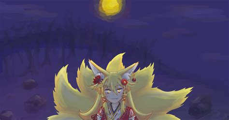 オリジナル 白面金毛九尾のおきつね ぎんぎつね＋のイラスト Pixiv